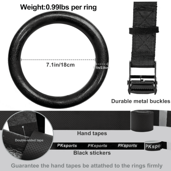 PACEARTH Plastic Gymnastics Rings (Lightweight) | CALISTHENICS Workouts ...
